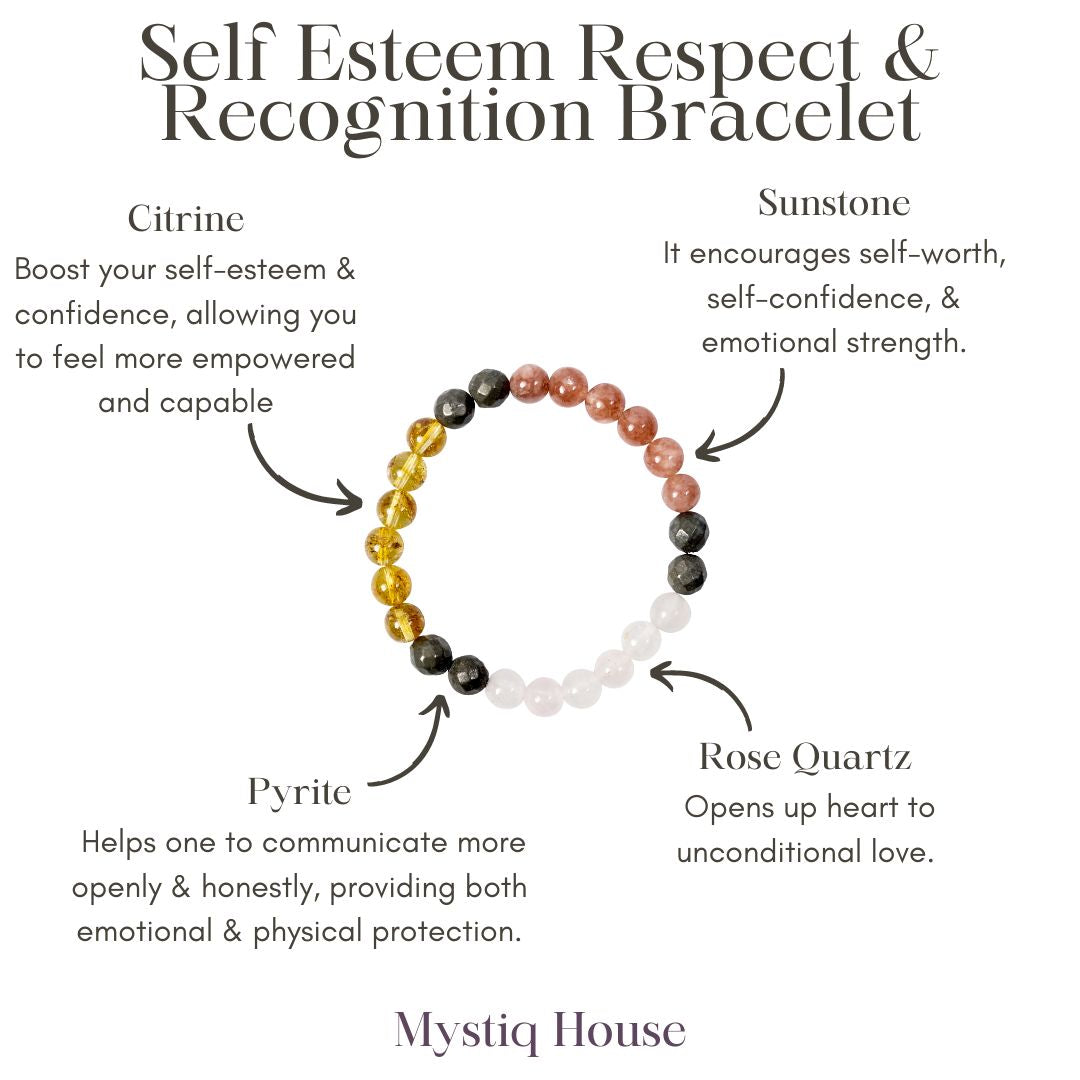 Self Esteem Respect & Recognition Bracelet 8mm – MystiqHouse